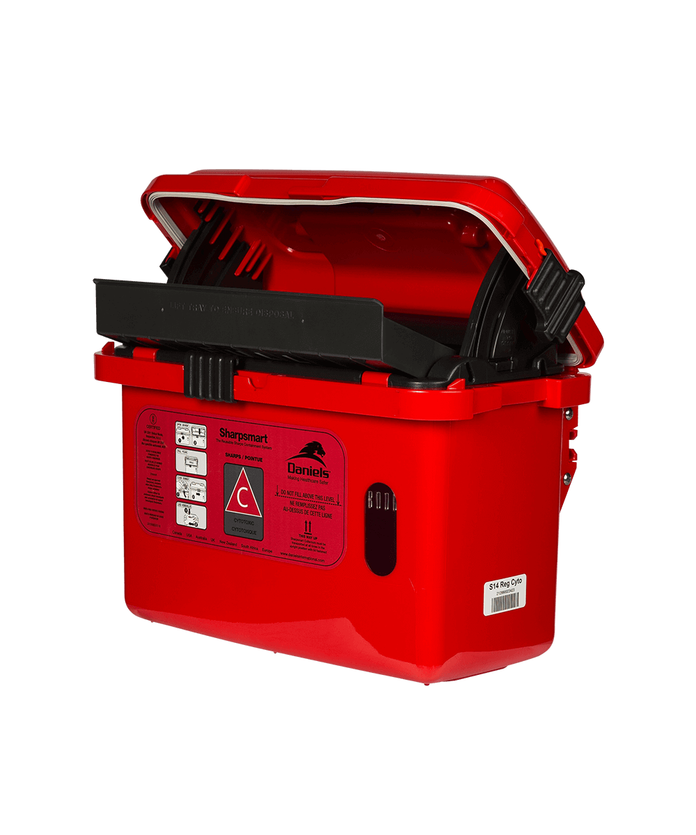 CT14 Cyto | Cytotoxic Waste Container | Daniels Health