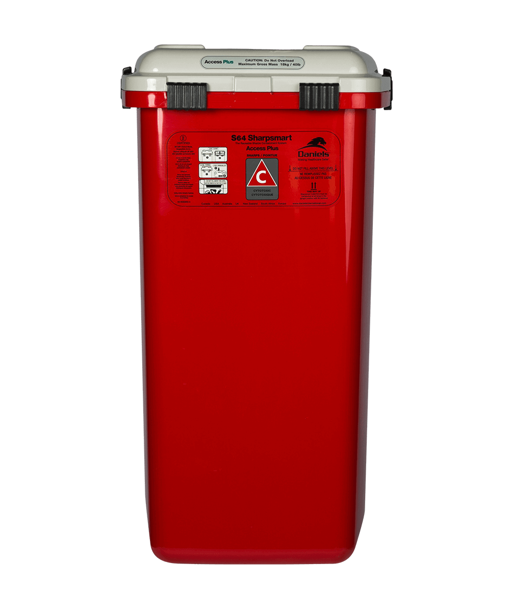CT64 Cyto | Cytotoxic Waste Container | Daniels Health