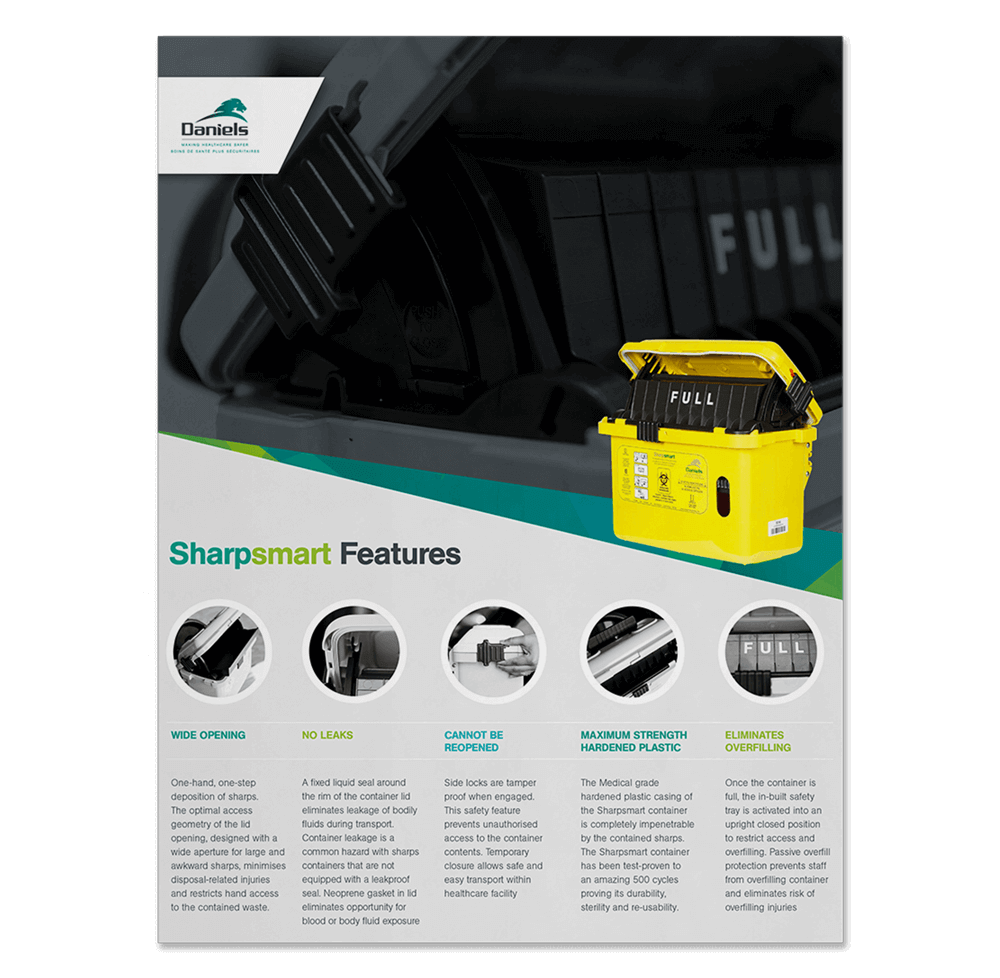 Sharps Container Range | Daniels Health