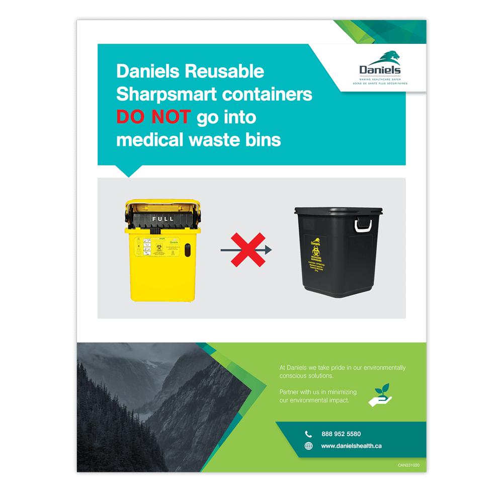 Do Not Dispose of Sharpsmart Containers | Daniels Health