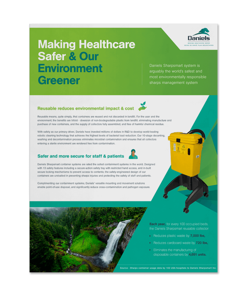 Reusable vs Recycle Flyer | Daniels Health