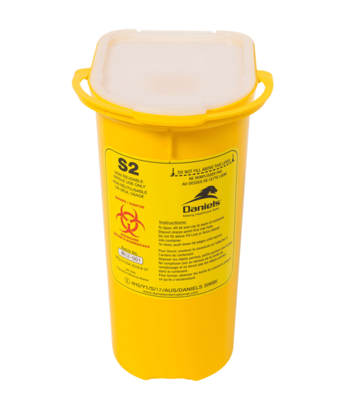 S2 | Single Use Sharps Container | Daniels Health