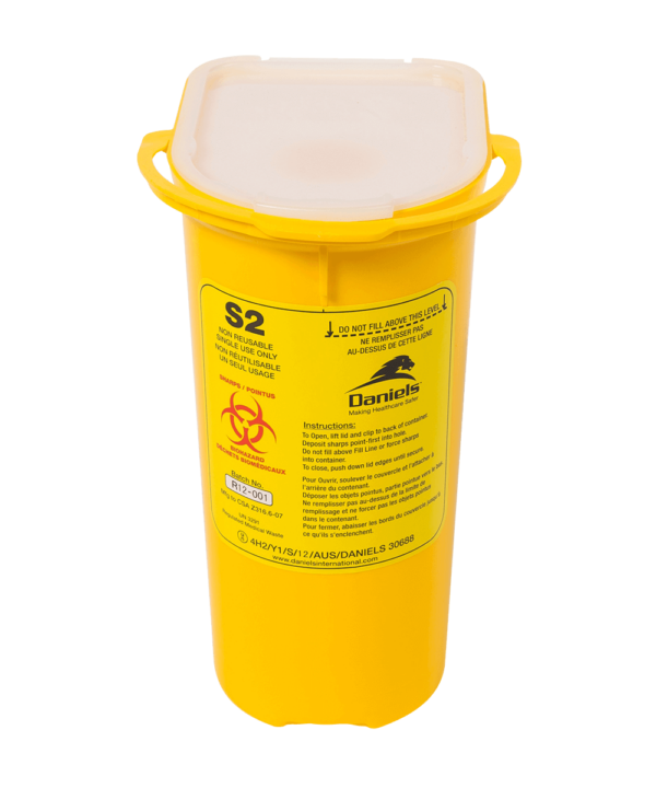 S2 | Single Use Sharps Container | Daniels Health