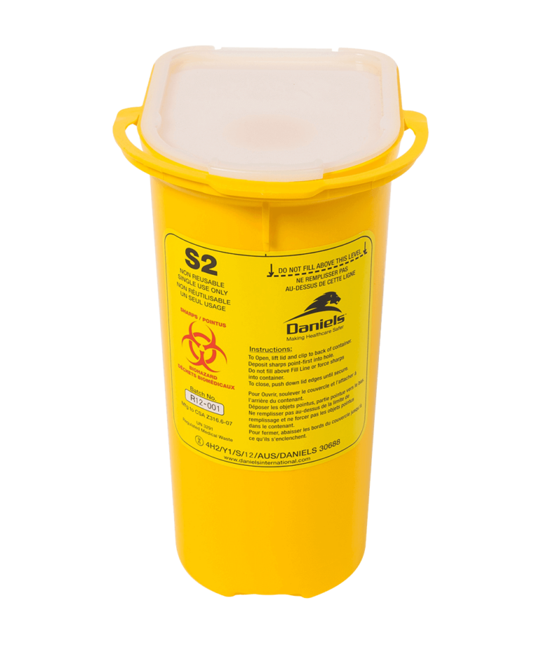 S2 | Single Use Sharps Container | Daniels Health